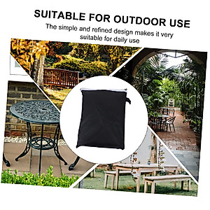 GANAZONO 2pcs outdoor furniture cover black chair covers sectional sofa covers black tablecloths outdoor tablecloths waterproof table cloths Oxford cloth air conditioning cover