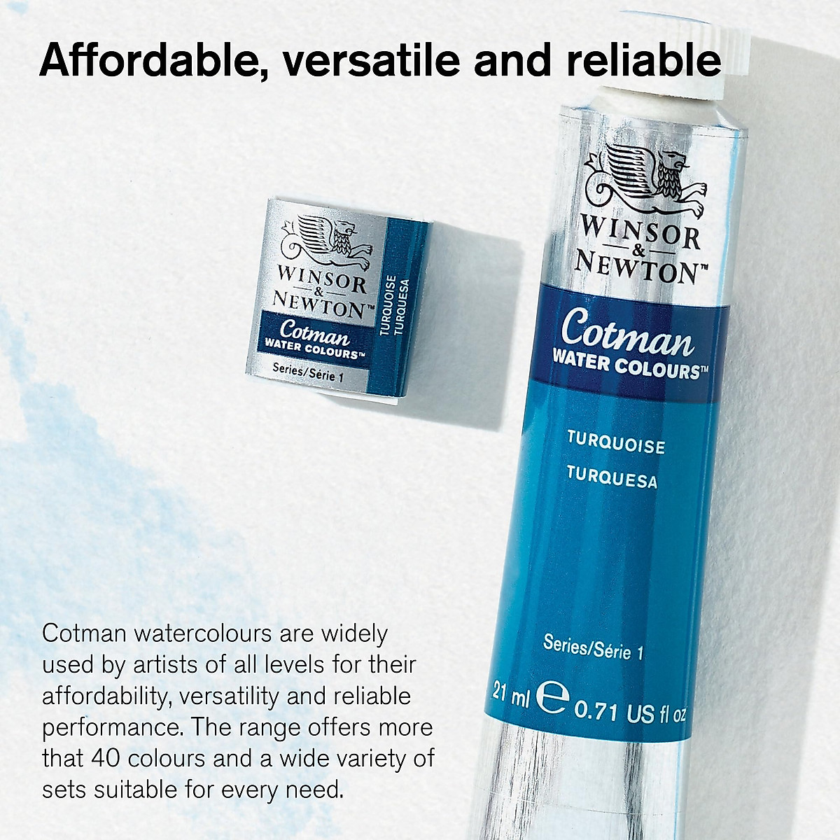 Winsor & Newton Cotman Watercolor Paint, 8ml (0.27-oz) Tube, Permanent Rose