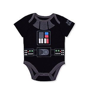 STAR WARS Darth Vader or R2D2 Baby Boys Bodysuit and Pants Set for Newborn and Infants