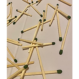 APOTHECARY SAFETY MATCH TWIN PACK W/REUSABLE (40ML) GLASS VIAL(2) WITH CORK LID, 25CT GO GREEN PER VIAL(50)+25CT REFILL=75CT TOTAL