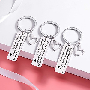 Nzztont Coworker Leaving Gifts for Colleague Friends Boss Goodbye Farewell Gifts Going Away Thank You Keychains (Style - Be proud of the work you do(3PCs))