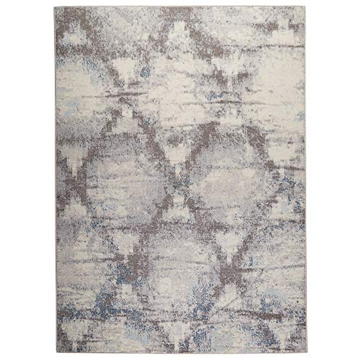 Home Dynamix Venice Cameo Contemporary Modern Abstract Area Rug 5'3"x7'3" Gray Blue