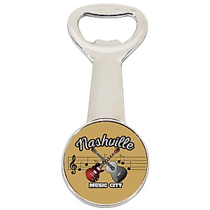 Nashville Tennessee Music City Trendy Souvenir Magnetic Bottle Opener