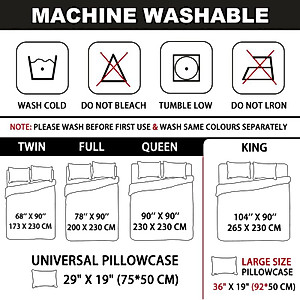 Elmiansly 3PCS Boho Style Floral Printed Duvet Cover Full Set, Exotic Indian Bedding Linen Set, Ultra Soft Comforter Cover Folk Quilt Cover 78 X 90 inches & 2 Pillow Shams for All Seasons