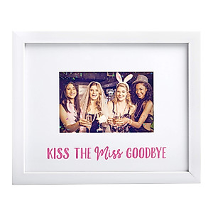 Kate & Milo Bachelorette Signature Frame, Bachelorette Party Keepsake Picture Frame, Bachelorette Guest Book Alternative for Bride to Be, 4 x 6 Frame, White