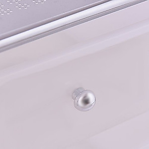 GOFLAME 3-Drawer Storage Cart, Rolling Storage Drawer Organizer with Mesh Top, Handle and 2 Lockable Wheels, Mobile Drawer Storage Unit for Home and Office