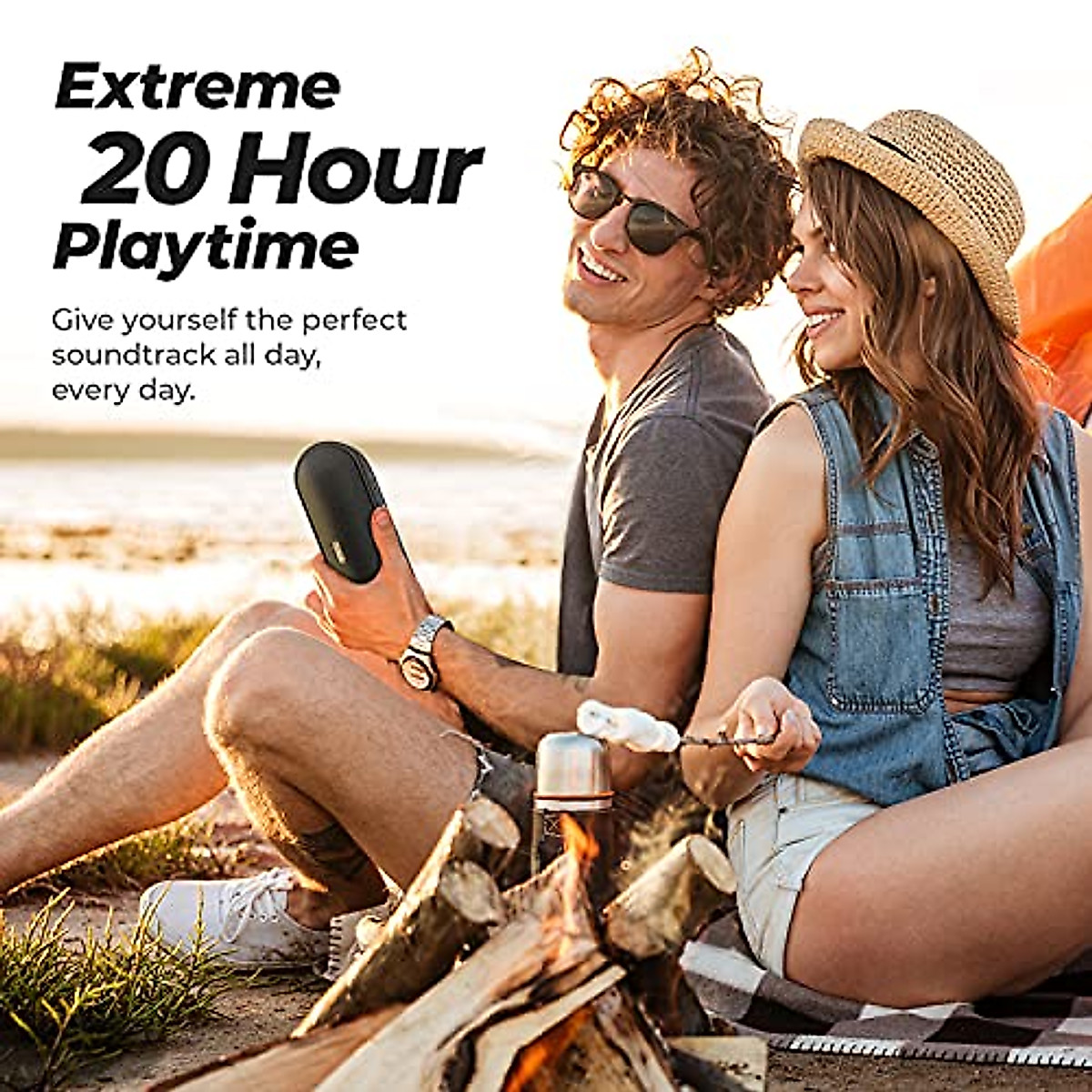 Tribit Upgraded MaxSound Plus Portable Bluetooth Speaker with 24W Powerful Louder Sound, Exceptional XBass, Audiobook EQ, 20H Playtime, IPX7 Waterproof, USB-C, TWS Pairing for Party, Travel, Outdoor