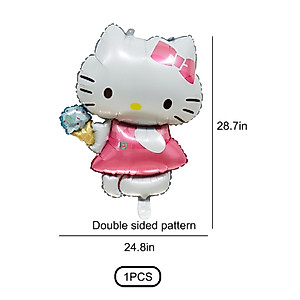 8Pcs Cute Anime Party Decoration Balloons,Aluminum Film Material Double Sided Balloons,Anime Theme Party Supplies,Kawaii Birthday Party Ballons (HE-03)