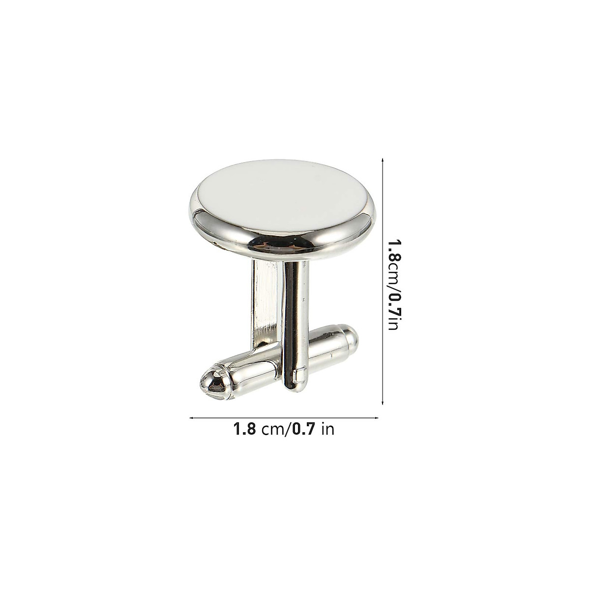 KESYOO 8Pcs Cufflinks for Men Classic French Cufflinks and Studs Set White for Men Tuxedo Business Wedding Shirts