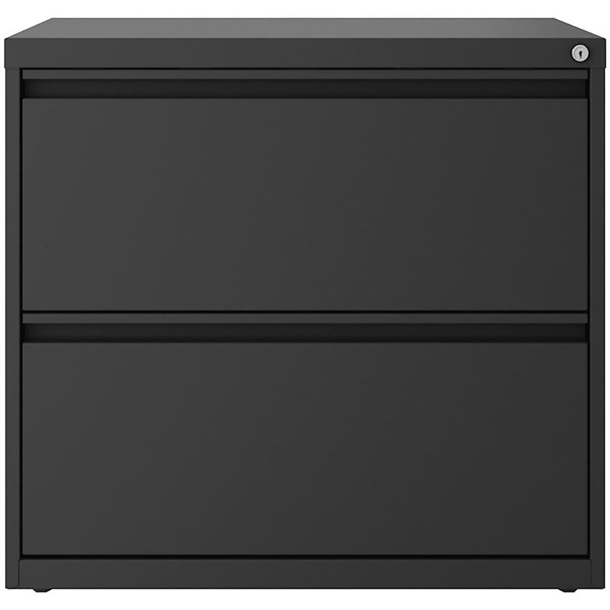 Hirsh 30 inch Wide 2 Drawer Lateral 101 File Cabinet in Charcoal, Fully Assembled