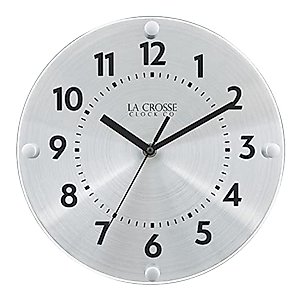La Crosse Technology 10-inch Orion Metal Wall Clock with Silent Movement - 404-3725