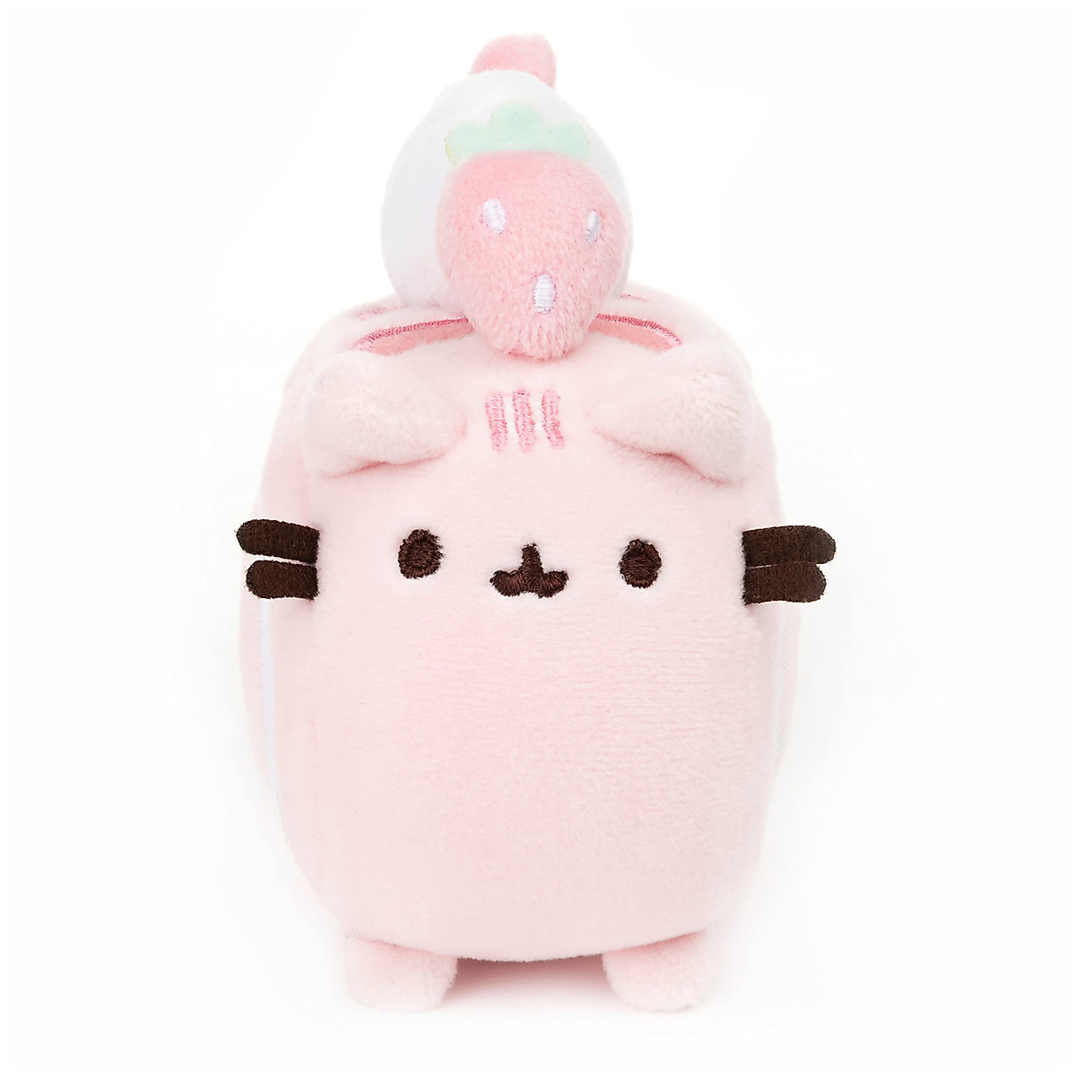 GUND Roll Cake Pusheen Sweet Dessert Squishy Plush Stuffed Animal Cat and Satisfyingly Stretchy Fabric, for Ages 8 and Up, Pink and Purple, 4”