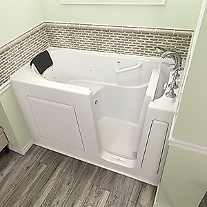 American Standard 3060.109.CRW Gelcoat Whirlpool and Air Spa 30"x60" Right Side Door Walk-In Bathtub in White