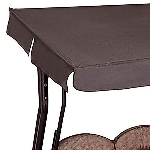 Garden Winds Replacement Canopy Top Cover for Deluxe 3-Person Model - 8329948-74" x 46" Will NOT FIT Any Other Model