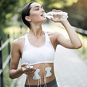 Reajoy 4.5X6 Large Butterfly OTC TENS Unit Pads, 2-Pack American Gel Tens Replacement Pads Electrode Patches for Digital Massager Units and TENS EMS Machine Device