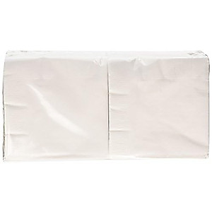 Creative Converting Paper Beverage Napkins, 5" x 5", White