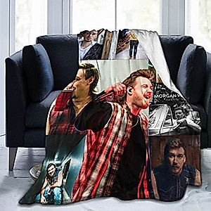 Morgan Wallen Collage Blanket, Soft Throw Blanket Singer Merchandise Fan Gift Soft Breathable Lightweight Flannel Blanket for Home Living Decor Sofa Couch Bed Bedroom 50x40 in