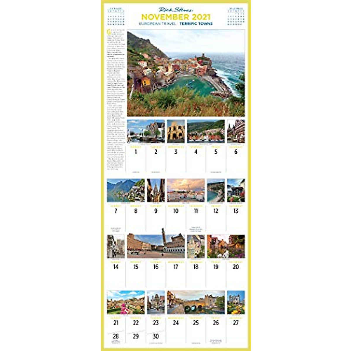 Rick Steves' Europe Picture-A-Day Wall Calendar 2021