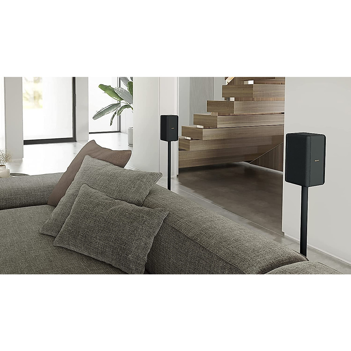 Sony HT-A5000 5.1.2ch Dolby Atmos Sound Bar Surround Sound Home Theater with DTS:X and 360 Spatial Sound Mapping, works with Alexa and Google Assistant