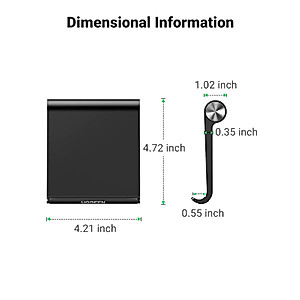 UGREEN Tablet Stand Holder Adjustable Portable Desktop Dock Office Compatible for iPad Pro 11 9.7 10.5 Air Mini 5 4 3 2 iPhone 16 15 14 13 12 Black