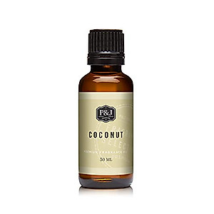 P&J Trading Coconut Fragrance Oil for Candle Making, Soap Making, Slime, Diffusers, Home, and Crafts - 30ml