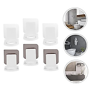 Cabilock 6 Pcs Shower Gel Holder Hanging Storage Shelves Body Wash Container Hanging Storage Racks Storage Brackets Trace-free Storage Holders Pp Wall-mounted Storage Racks Detergent Racks