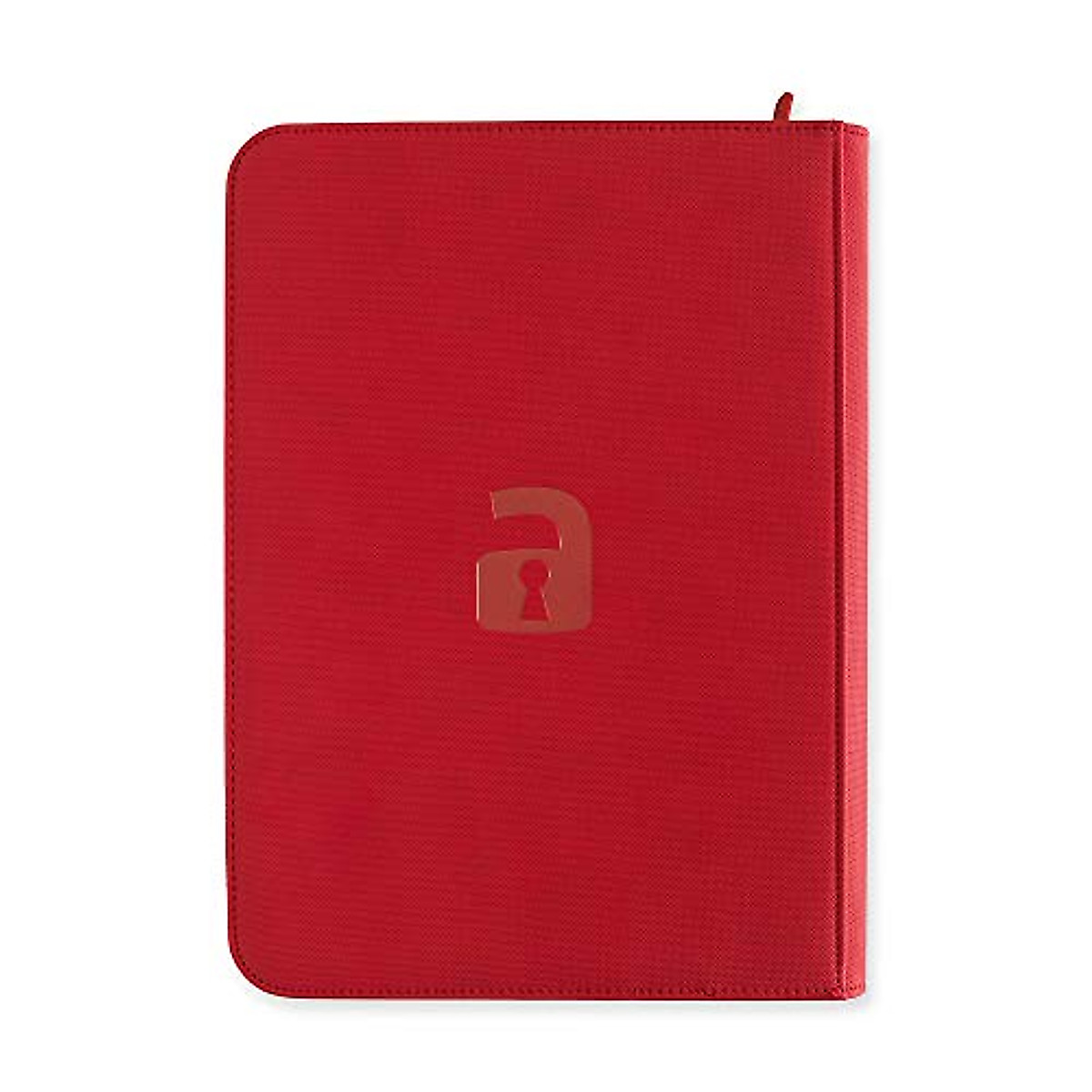 Vault X Premium Exo-Tec® Zip Binder - 9 Pocket Trading Card Album Folder - 360 Side Loading Pocket Binder for TCG (Red)