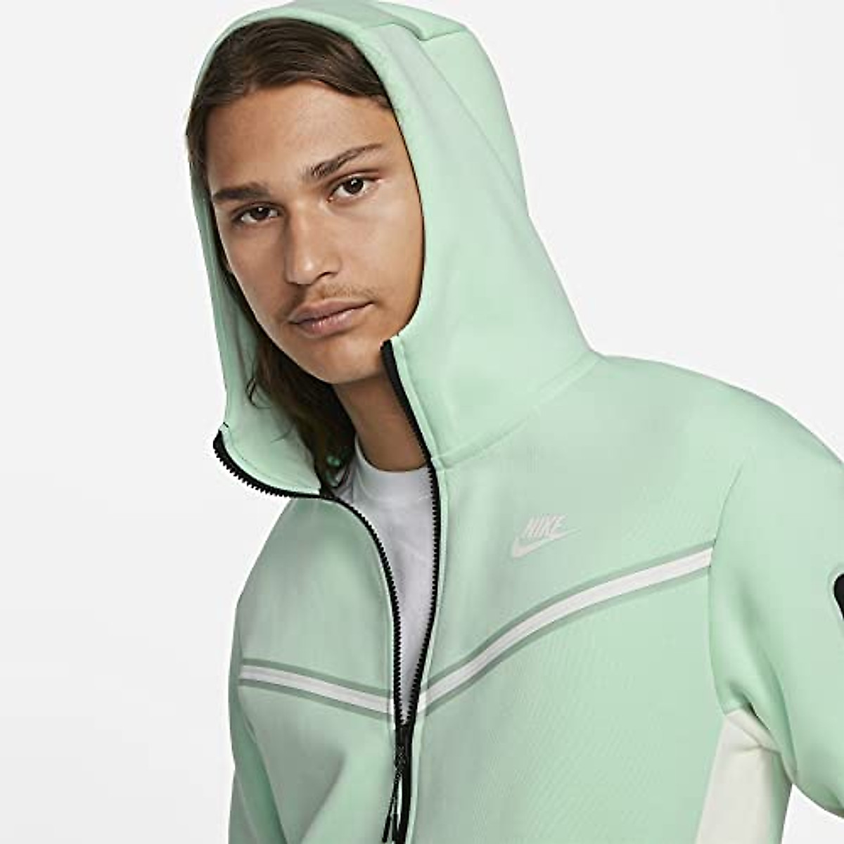Nike Tech Fleece Hoodie Men (as1, alpha, xx_l, regular, regular, Mint Foam/Sail/Sail), XX-Large