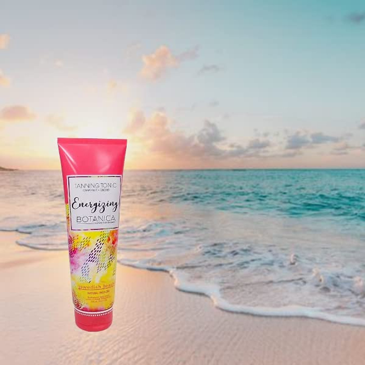 Swedish Beauty ENERGIZING Botanica Natural Bronzer (8.5 ounces) Tanning Bed Lotion, Grapefruit and Orchid Blend