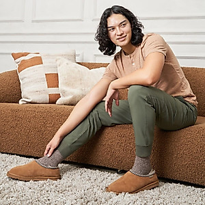 BEARPAW Men's Beau Hickory Size 10 | Men's Slipper | Men's Shoe | Comfortable & Lightweight