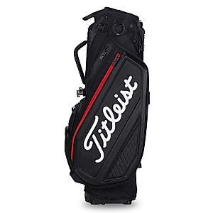 Titleist Premium Stand Golf Bag Black/Black/Red
