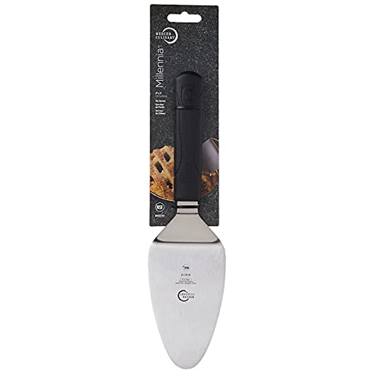 Mercer Culinary Millennia Pie Knife/Server, 5 Inch x 3 Inch Blade, Black Handle