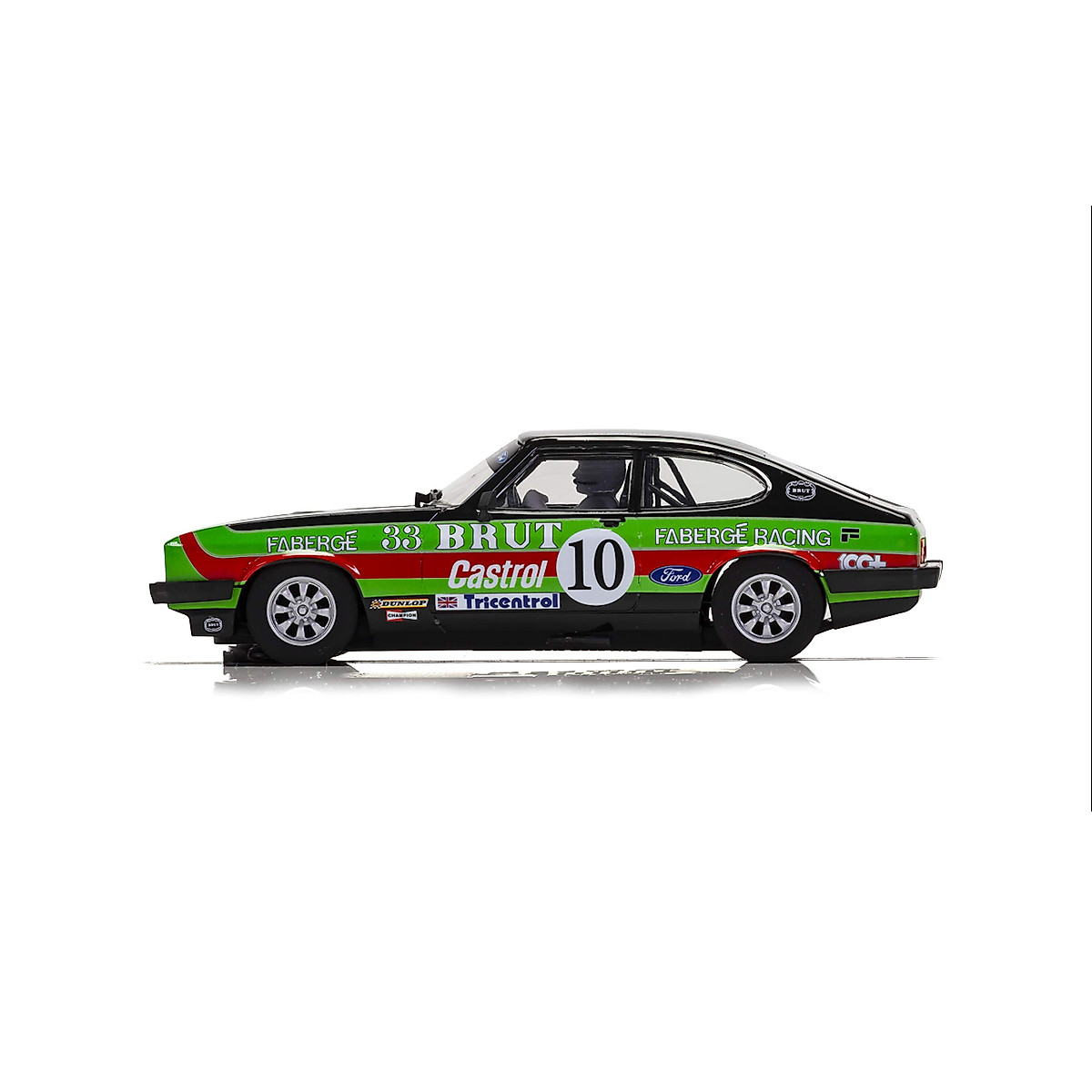 Scalextric Ford Capri MK III Brut Castrol 1:32 Slot Race Car C4101