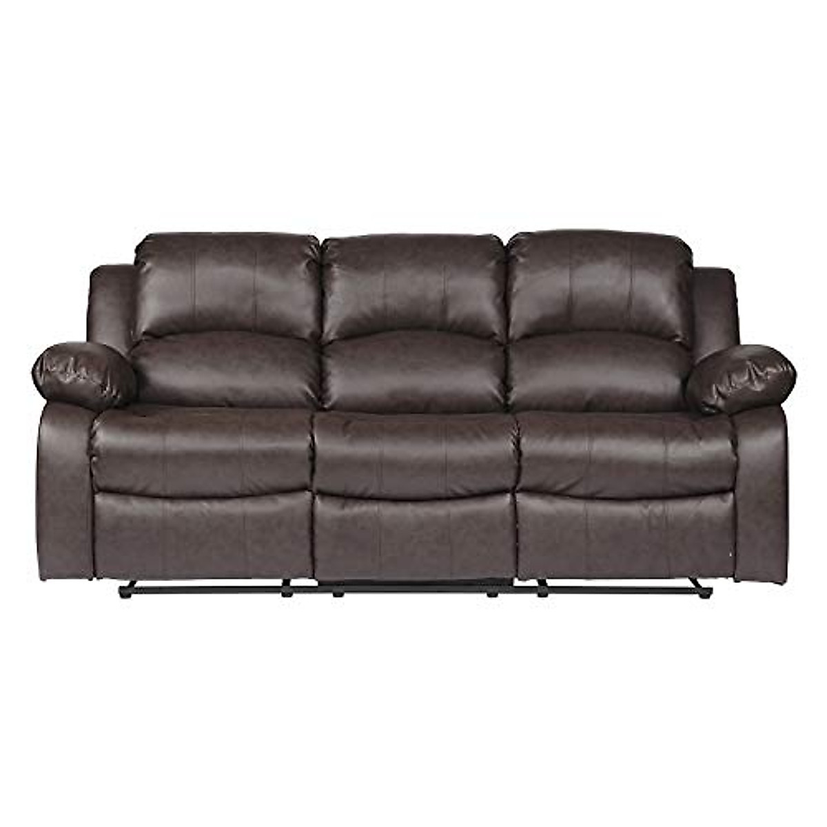 Lexicon Humphreys Wall-Hugger Manual Double Reclining Sofa, Brown