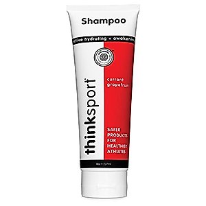 Thinksport Shampoo For Men & Women, All Ages | EWG Verified, Paraben-Free, Phthalate-Free | Clean, Nourishing, Moisturizing, Hydrating, For Hair & Body - Currant & Grapefruit, 8oz, grapefruit, 1 Count