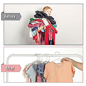 Mr. Pen- Plastic Baby Hangers, 20 Pack, White, Baby Hangers for Closet, Baby Clothes Hangers, Toddler Hangers for Nursery, Kid Hangers, Infant Hangers, Kids Clothes Hanger, Hangers for Baby Clothes