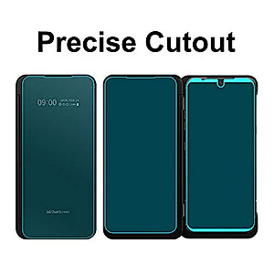 GOBUKEE [1GLASS+2FILM for LG V60 ThinQ 5G Screen Protector [1 Tempered Glass] + [2 PET Film Dual Screen Protector] 9H Hardness,Bubble Free,HD Clear Perfect Fit Compatible with LG V60 ThinQ