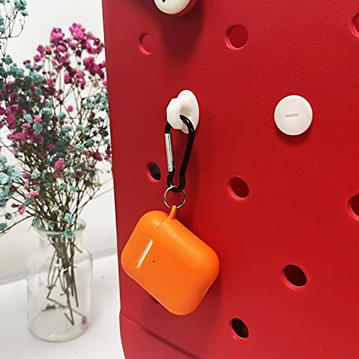 TEYOUYI Tassel Hanger for Bogg Bag,Accessories for Bogg Bag,Hang charms for Bogg Bag,Keychain Hanger for Bogg Bag,3Pcs,White