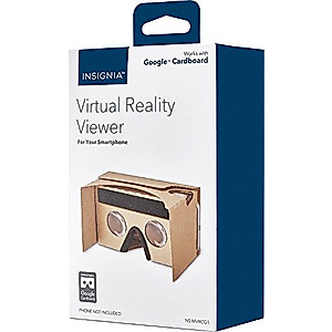 Insignia Virtual Reality Viewer for Your Smartphone, Works with Google Cardboard, Model NS-MVRCG1