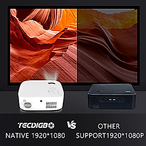 5G WiFi Bluetooth Projector,Home Theater Video Projector 4K Projector ±50° Support 4D Keystone Correction, Native 1080P Full HD Outdoor Movies Projector, Compatible with TV Stick, iOS, Android, PS5