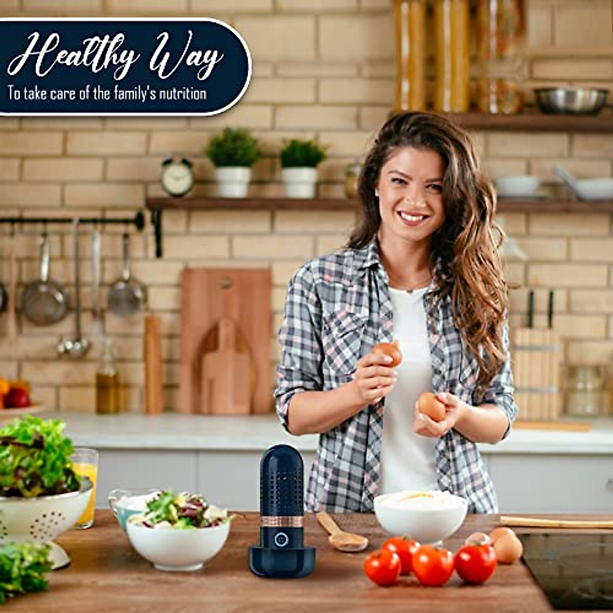 VegeClean Fruit and Vegetable Cleaner, Portable 4400mah Capsule Shape Fruit & Vegetable Washing Machine, USB Rechargeable Fruit Cleaner Machine, Automatic Household Cleaning Machine