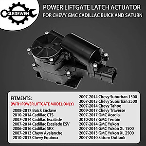 Rear Power Liftgate Latch Actuator Liftgate Lock Actuator | for GM Chevy Suburban Tahoe Traverse, GMC Acadia Yukon, Cadillac Escalade & more | Replaces# 931-107, 13581405, 13501872, 13503467