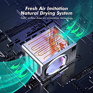 𝐒𝐞𝐩𝐭𝐫𝐞𝐞 Food Dehydrator for Jerky, Fruit, Meat, Veggies, Dog Treats, Herbs and Yogurt, 6 Stainless Steel Trays Food Dryer Machine with Digital Timer, Temperature Control & Safety Over Heat Protection