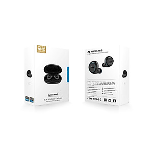 ausounds AU-Stream Hybrid Bluetooth True Wireless Hybrid Active Noise Cancelling Earbuds with Touch Controls, Wireless Charging Case, and Premium Dynamic Drivers, Red