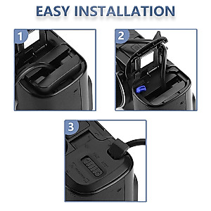 UORLEN NP-FZ100 A7III A7IV Dummy Battery AC Power Adapter Kit for Sony Alpha A7 III, A7 IV, A7SIII A7RIII A7RIV A7RV FX30 FX3 A7C A6600 A6700 A1 ZV-E1 A9, A7R III IV V Cameras