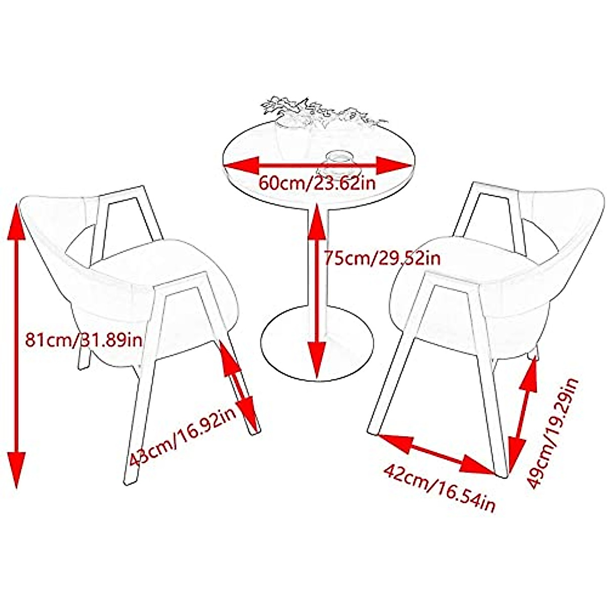 Kitchen Table Set, Conference Reception Room Coffee Table with Chair, Small Apartment Decoration Table and Chairs 1 Table and 2 Chairs Cotton and Linen Office Negotiation Room (Color : Dark Green) ( C