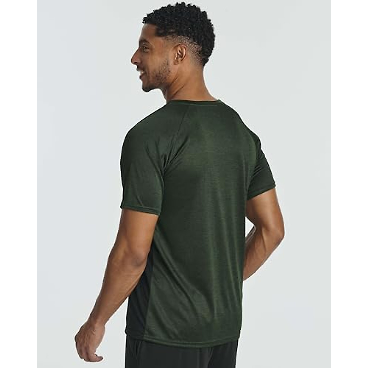 5 Pack Men’s Active Quick Dri Dry Fit Crew Neck T Shirts Athletic Running Gym Workout Short Sleeve Tee Tops Camisas Para Hombres Summer