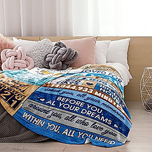 21st Birthday Gifts for Her Him Throw Blanket 21 Year Old Birthday Gifts for Her Him 21st Birthday Decorations for Women Girl Bestie Sister 21st Birthday Gift Ideas Flannel Fleece Blanket 60"x50"