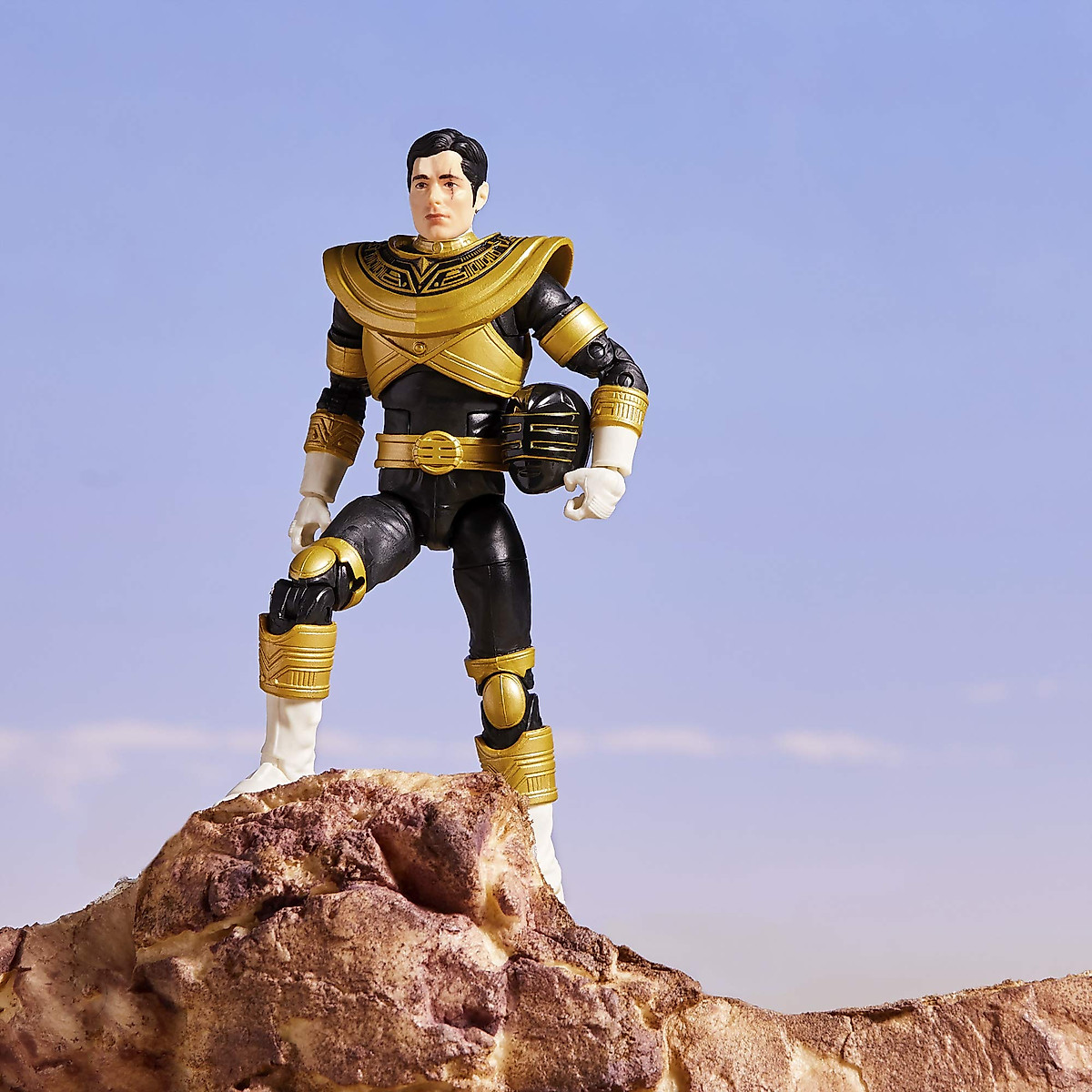 Power Rangers Lightning Collection Zeo Gold Ranger 6-Inch Premium Collectible Action Figure Toy with Accessories
