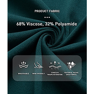 V VALANCH Men's Vintage Shirts Retro Stripes Polo Shirts Short Sleeve Button Closure Knitting Shirts